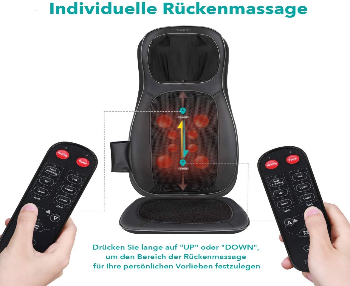 NAIPO MGBK-C2030 Massageauflage Shiatsu | Snorflex®