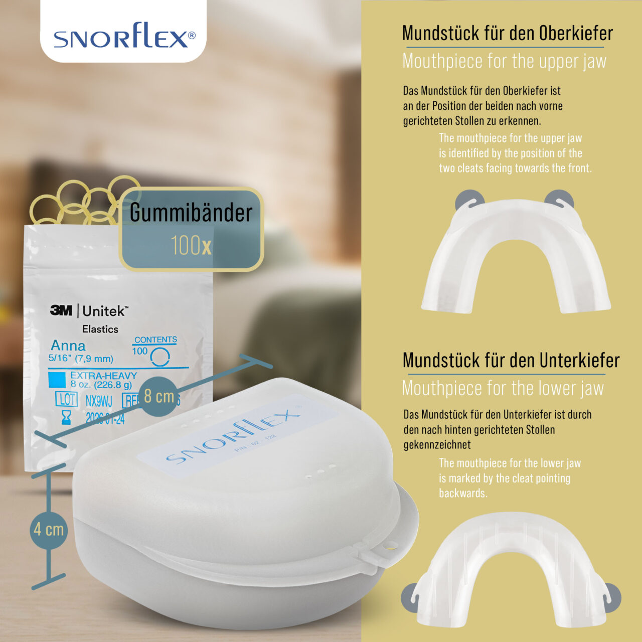 Snorflex Anti-Schnarchschiene + noson Nasendilatator | Snorflex®